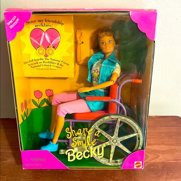 Barbie | Toys | 996 Barbie Share A Smile Becky Doll Set Nib | Poshmark